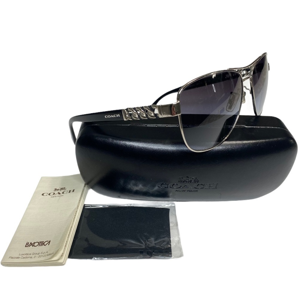 Coach Hc7056q L127 Sunglasses Silver/Black / Case - Gem